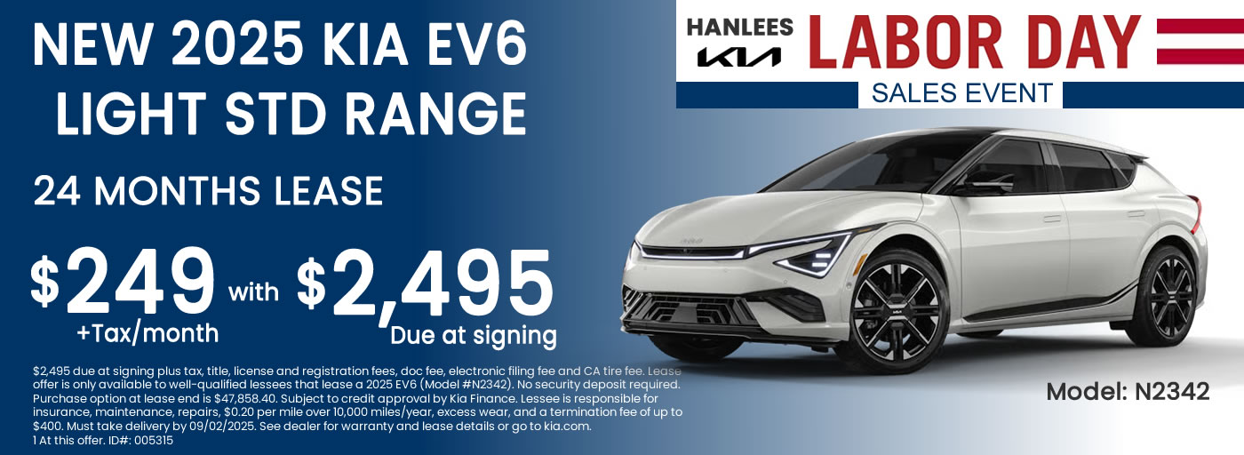 Current New Kia Specials Offers | Hanlees Kia